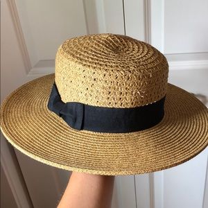 Accessories | Vintage Silver Grey Straw Hat | Poshmark